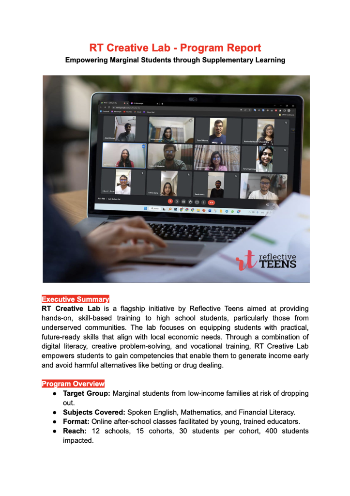 RT Creative Lab – Reflective Teens